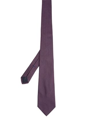 Beymen Collection Erkek Bordo Desenli İpek Kravat EU IT