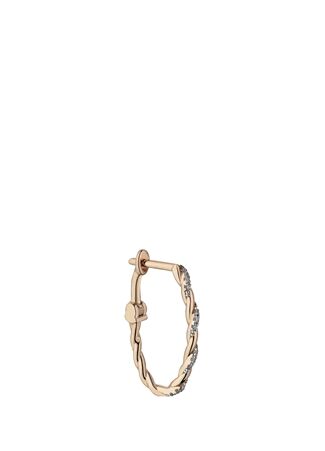 Her Story Kadın Mini Feminine Mystique Pırlantalı Altın Rengi Küpe Pembe EU