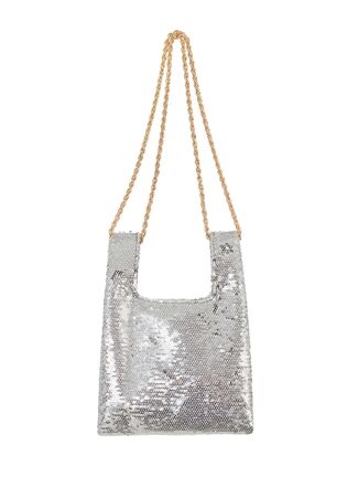 Jimba Kadın Sandra Gri Payetli Abiye Çanta EU