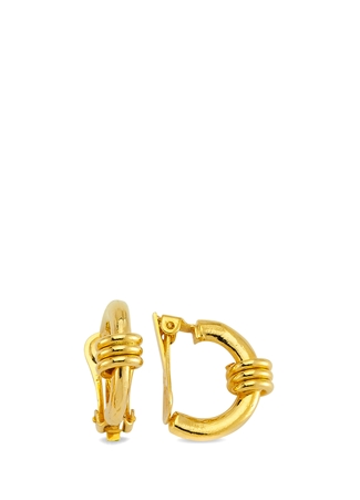 Lisalina Kadın Minima Altın Rengi Kaplama Küpe EU