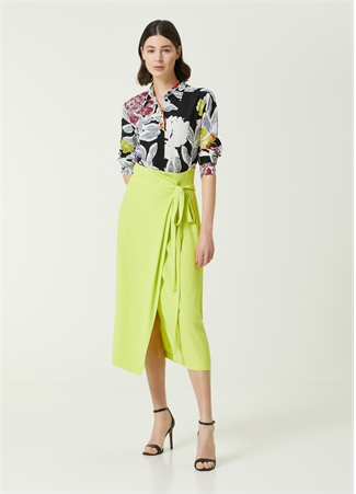 Beymen Collection Kadın Neon Yeşil Beli Kuşaklı Midi Etek 42 EU Beymen Collection Kadın Neon Yeşil Beli Kuşaklı Midi Etek 42 EU