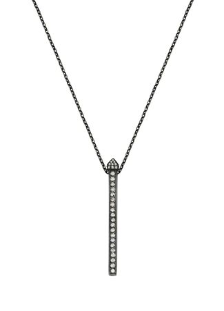 Emre Osmanlar Kadın Diamond Prism Gümüş Rengi Kolye Gri EU