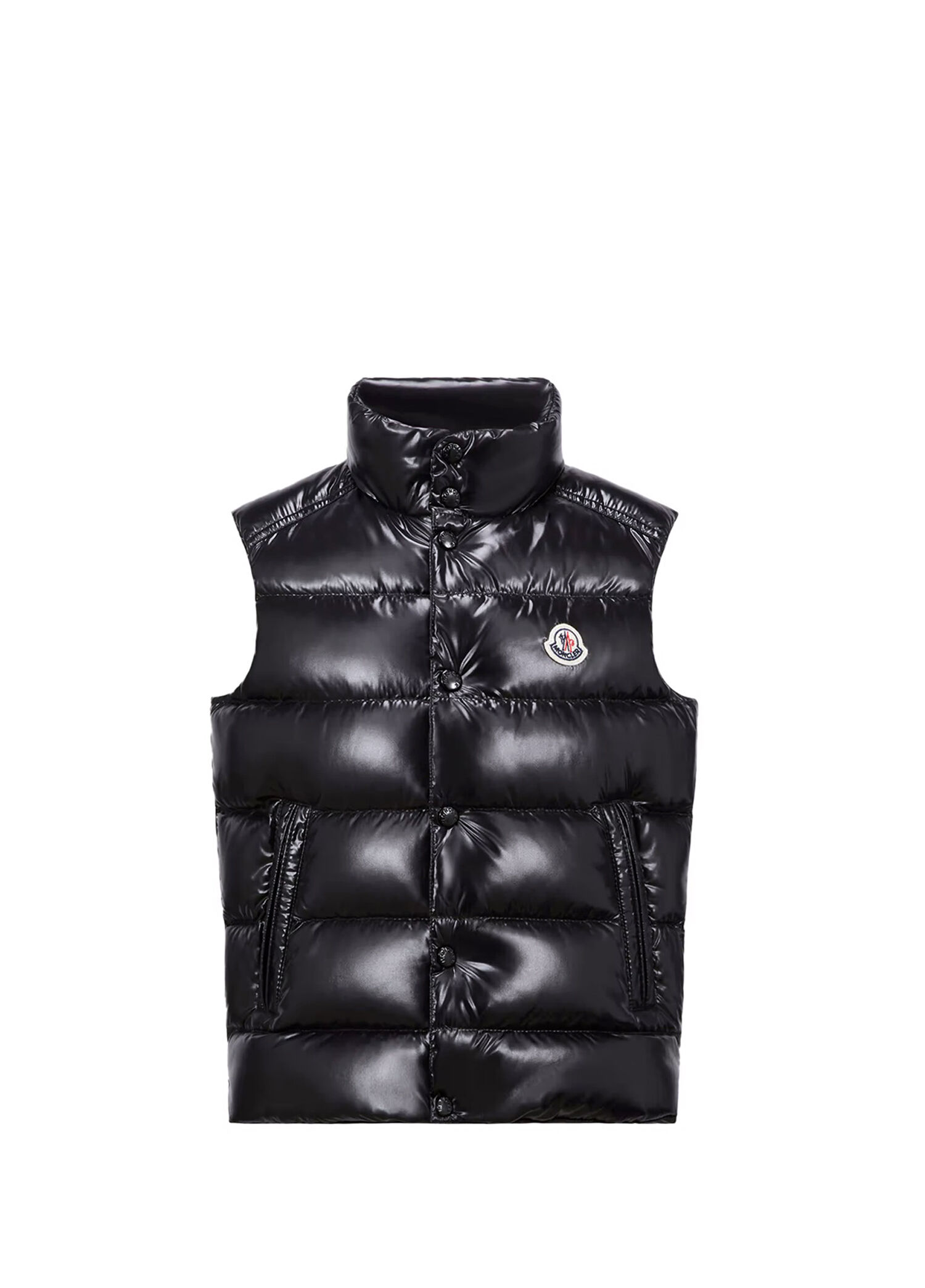 Moncler - Tib Siyah Kapitoneli Erkek Çocuk Yelek - Siyah