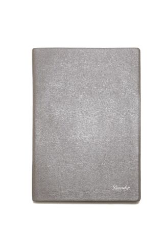 Pineider Erkek Milan Gri Parlak Dokulu Defter EU