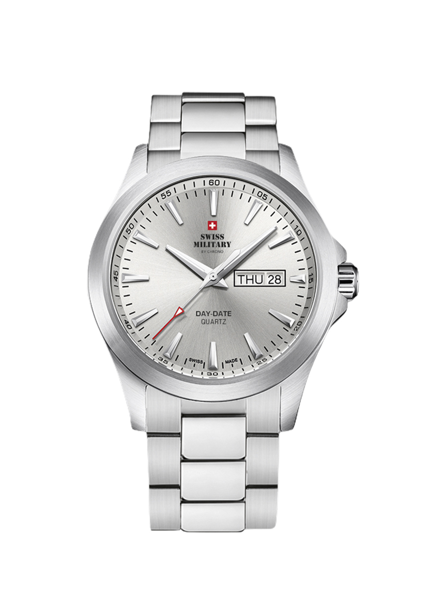 Swiss Military By Chrono Gümüş Erkek SMP36040.23 Çelik Gümüş Erkek Kol ...