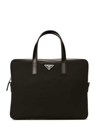 Prada Erkek Siyah Logolu Evrak Çantası Eu Prada Erkek Siyah Logolu Evrak Çantası Eu