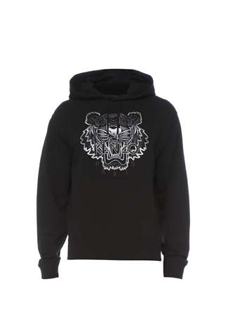 Kenzo Erkek Siyah Kapüşonlu Kaplan Nakışlı Logolu Sweatshirt S EU Kenzo Erkek Siyah Kapüşonlu Kaplan Nakışlı Logolu Sweatshirt S EU