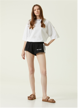 Palm Angels Kadın Siyah Şerit Detaylı Şort S EU Palm Angels Kadın Siyah Şerit Detaylı Şort S EU