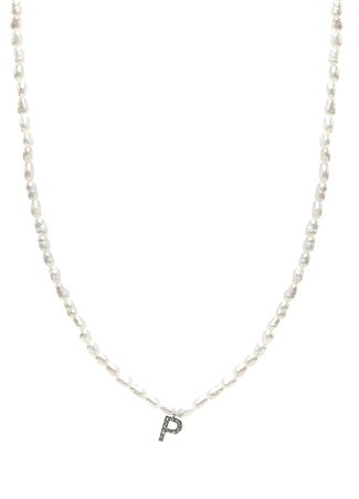 Collection-By İncifer Kadın Silver P Harfi Formlu Altın Rengi Kolye EU