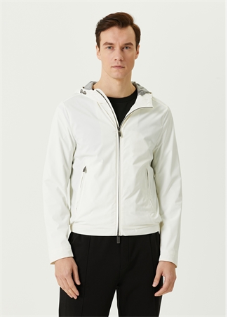 Canali Erkek Beyaz Kapüşonlu Mont 48 It Canali Erkek Beyaz Kapüşonlu Mont 48 It