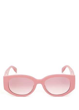 Alexander Mcqueen Kadın Pembe Oval Formlu Güneş Gözlüğü Eu Alexander Mcqueen Kadın Pembe Oval Formlu Güneş Gözlüğü Eu
