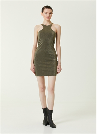 Allsaints Kadın Norma Glitter Gold Mini Elbise Altın Rengi 0 UK Allsaints Kadın Norma Glitter Gold Mini Elbise Altın Rengi 0 UK
