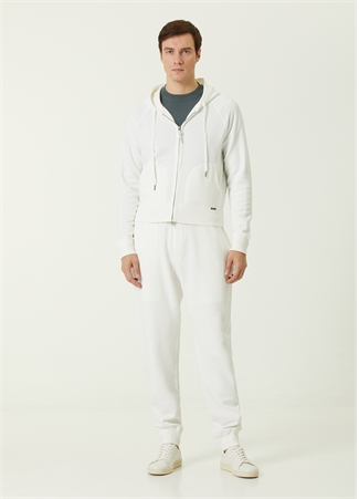 Tom Ford Erkek Beyaz Beli Kordonlu Jogger Eşofman Altı 52 IT Tom Ford Erkek Beyaz Beli Kordonlu Jogger Eşofman Altı 52 IT
