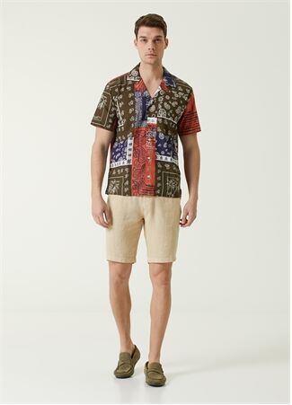 Beymen Club Erkek Bej Beli Kordonlu Keten Şort 46