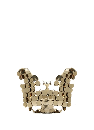 Paco Rabanne Kadın Gold İşlemeli Abiye Çanta Altın Rengi EU Paco Rabanne Kadın Gold İşlemeli Abiye Çanta Altın Rengi EU