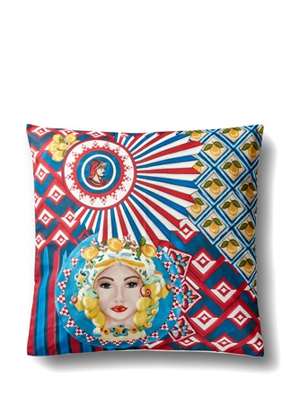 Chiara Alessi Positano Colorblocked 80x80 cm Dekoratif Yastık Çok Renkli Chiara Alessi Positano Colorblocked 80x80 cm Dekoratif Yastık Çok Renkli