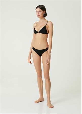 In The Mood For Love Beachwear Kadın Day Siyah Üçgen Formlu Bikini Takımı S Eu