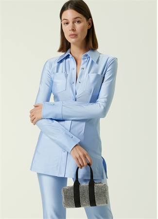 Alexander Wang Kadın Mavi Cep Detaylı Gömlek 2 Us Alexander Wang Kadın Mavi Cep Detaylı Gömlek 2 Us