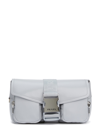 Prada Kadın Lila Logolu Kemer Detaylı Omuz Çantası Mor EU Prada Kadın Lila Logolu Kemer Detaylı Omuz Çantası Mor EU