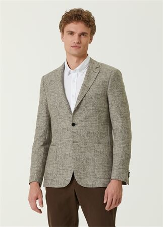 Beymen Club Erkek Bej Kelebek Yaka Ceket Kahverengi 46