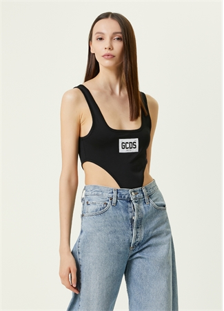 Gcds Kadın Siyah Logolu Kesim Detaylı Body Xs Eu Gcds Kadın Siyah Logolu Kesim Detaylı Body Xs Eu