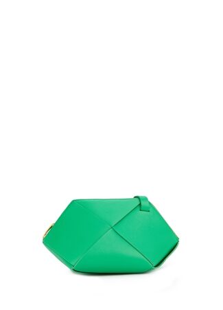 Bottega Veneta Kadın Yeşil Örgü Dokulu Deri Omuz Çantası EU