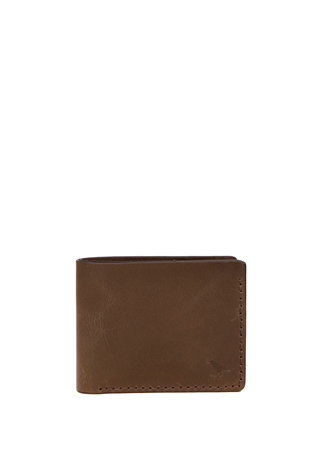 Krahe Erkek Cedric Kahverengi Logolu Deri Cüzdan Eu