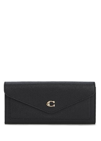 Coach Kadın Wyn Siyah Deri Cüzdan EU