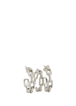 Beymen Club Kadın Zincir Formlu Taşlı Earcuff Gri EU Beymen Club Kadın Zincir Formlu Taşlı Earcuff Gri EU