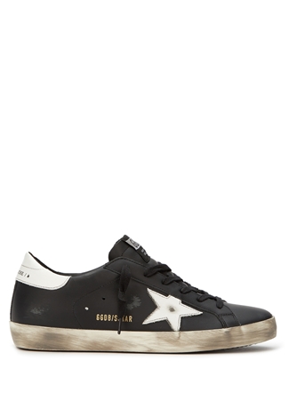 Golden Goose Kadın Superstar Siyah Beyaz Deri Sneaker 37 EU Golden Goose Kadın Superstar Siyah Beyaz Deri Sneaker 37 EU