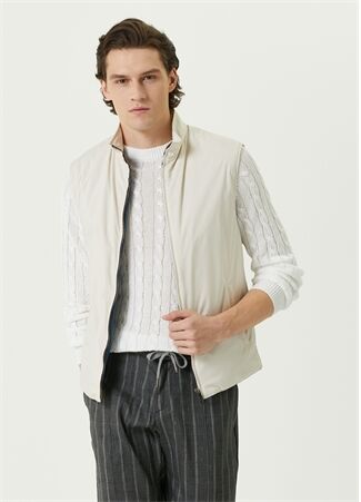 Luciano Barbera Erkek Bej Dış Yelek 54 It Luciano Barbera Erkek Bej Dış Yelek 54 It