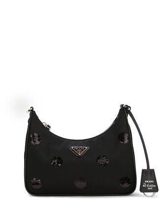 Prada Kadın Siyah Logo Detaylı Çanta EU