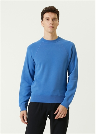 Tom Ford Erkek Mavi Basic Sweatshirt 48 IT