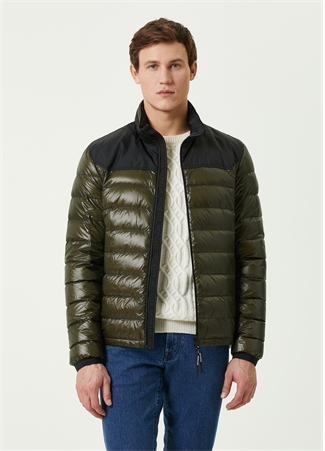 Moncler Erkek Haki Siyah Kapüşonlu Puff Mont 5 US Moncler Erkek Haki Siyah Kapüşonlu Puff Mont 5 US