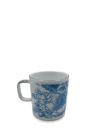 Mi Su Deco Azul Blanco Beyaz Mavi Desenli Seramik Kupa Çok Renkli Mi Su Deco Azul Blanco Beyaz Mavi Desenli Seramik Kupa Çok Renkli
