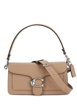 Coach Kadın Vizon Logo Detaylı Deri Omuz Çantası Bej EU Coach Kadın Vizon Logo Detaylı Deri Omuz Çantası Bej EU