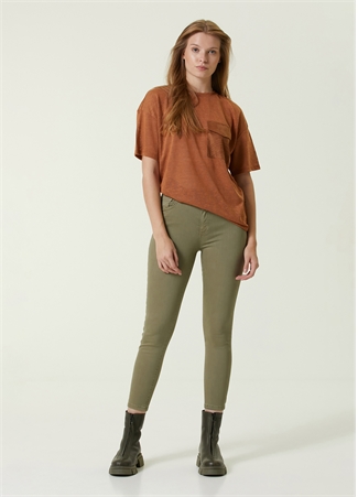 Network Kadın Slim Fit Yeşil Normal Bel Pantolon 30 EU Network Kadın Slim Fit Yeşil Normal Bel Pantolon 30 EU