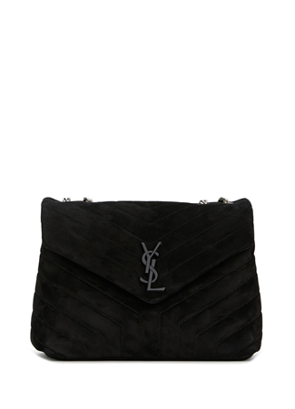 Kadın Loulou Medium Siyah Süet Omuz Çantası EU Kadın Loulou Medium Siyah Süet Omuz Çantası EU