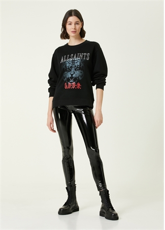 Allsaints Kadın Cora Parlak Siyah Tayt 6 Uk Allsaints Kadın Cora Parlak Siyah Tayt 6 Uk
