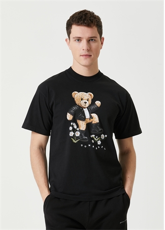 Domrebel Erkek Siyah Ayıcık Baskılı Logolu T-shirt XS EU Domrebel Erkek Siyah Ayıcık Baskılı Logolu T-shirt XS EU