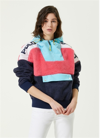 Polo Ralph Lauren Kadın Pembe Lacivert Kapüşonlu Polar Sweatshirt S EU Polo Ralph Lauren Kadın Pembe Lacivert Kapüşonlu Polar Sweatshirt S EU