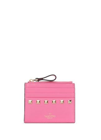 Valentino Garavani Kadın Pembe Logolu Deri Kartlık EU Valentino Garavani Kadın Pembe Logolu Deri Kartlık EU