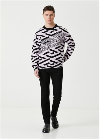 Versace Erkek Slim Fit Siyah Jean Pantolon 3 US