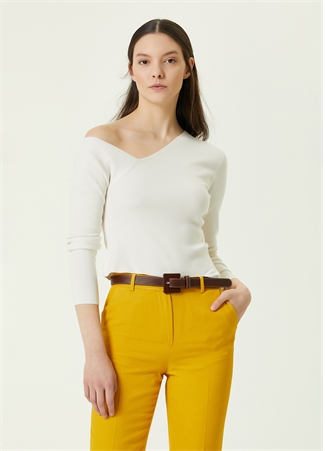 Network Kadın Slim Fit Ekru Kazak Bej S Eu Network Kadın Slim Fit Ekru Kazak Bej S Eu