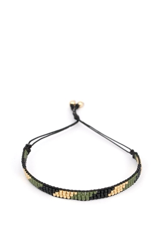 Beadberry Kadın Colorblocked Boncuklu Bileklik EU