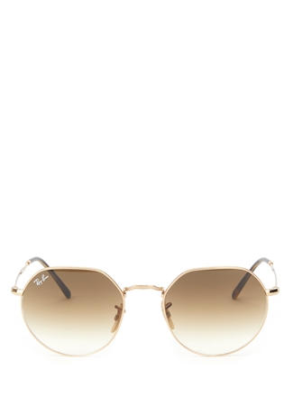 Ray-Ban Rose Gold Yuvarlak Formlu Güneş Gözlüğü Kahverengi 53 EU Ray-Ban Rose Gold Yuvarlak Formlu Güneş Gözlüğü Kahverengi 53 EU