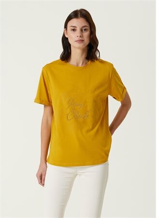 Network Kadın Basic Fit Hardal T-shirt Sarı S EU