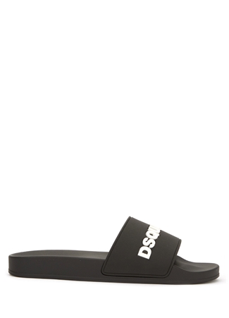 Dsquared2 Erkek Siyah Logolu Terlik 42 EU Dsquared2 Erkek Siyah Logolu Terlik 42 EU