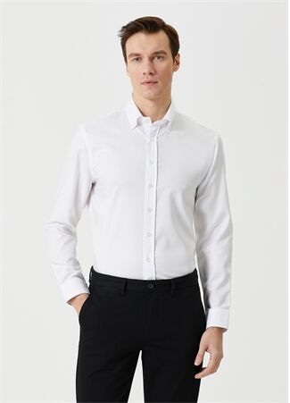 Network Erkek GÖMLEK Beyaz 42 EU