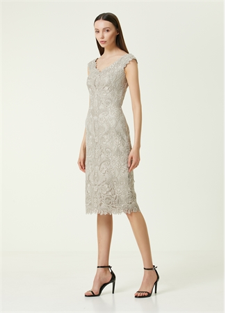 Tadashi Shoji Kadın Elbise Bej 8 Us Tadashi Shoji Kadın Elbise Bej 8 Us